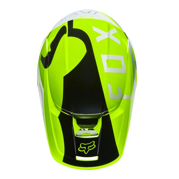 Motorradhelm FOX V1 Skew Fluo Yellow zum Bestpreis | iCasque.de