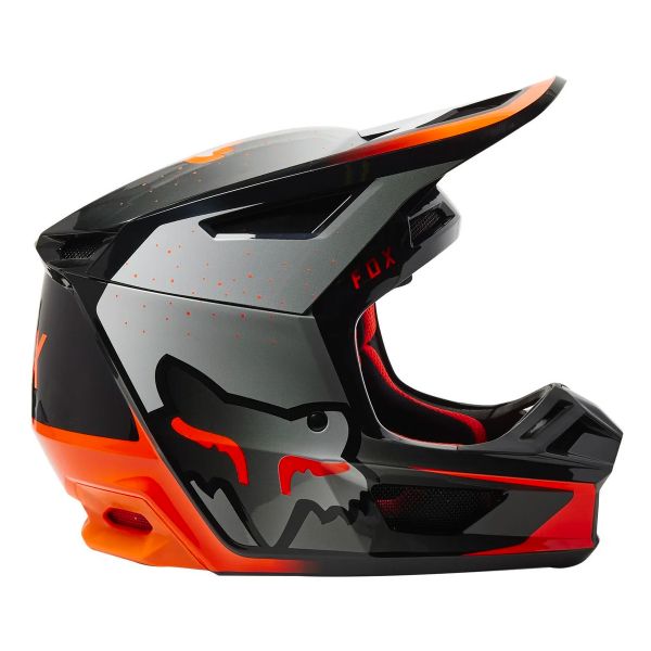 Motorradhelm FOX V2 Vizen Flo Orange versandbereit | iCasque.de
