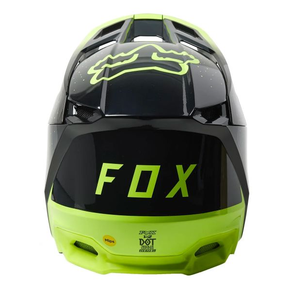 Motorradhelm FOX V2 Vizen Flo Yellow zum Bestpreis | iCasque.de