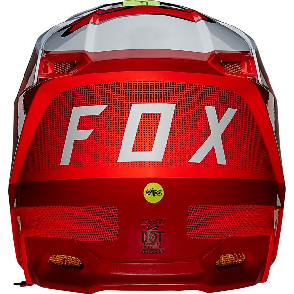 Motorradhelm FOX V2 Voke Fluo Red versandbereit | iCasque.de