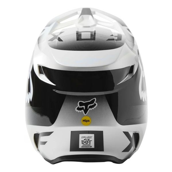 Motorradhelm FOX V1 Leed Black White Kid auf Lager | iCasque.de