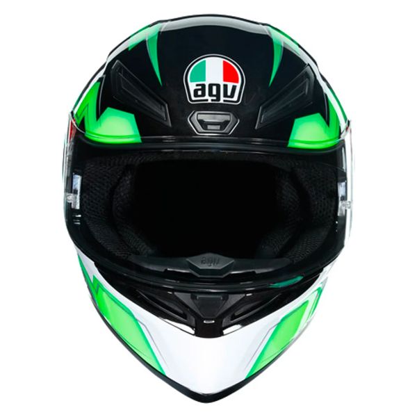 Motorradhelm AGV K1 S Multi Kripton Black Green auf Lager | iCasque.de