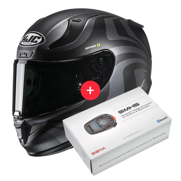 Pack Motorradhelm + Motorrad Kommunikation : HJC RPHA 11 Eldon MC5SF ...