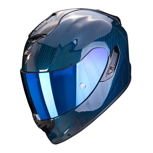 Motorradhelm Scorpion Exo 1400 Evo Carbon Air Solid Blue zum Bestpreis | iCasque.de