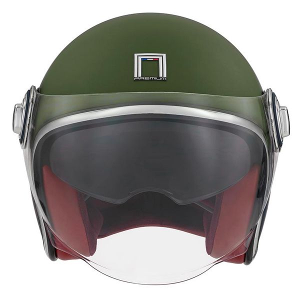 Motorradhelm NOX Heritage Kaki Matt auf Lager | iCasque.de