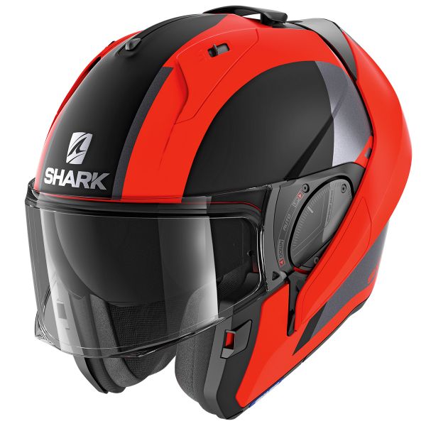 Pack Motorradhelm + Motorrad Kommunikation : Shark Evo-Es Endless Mat ...