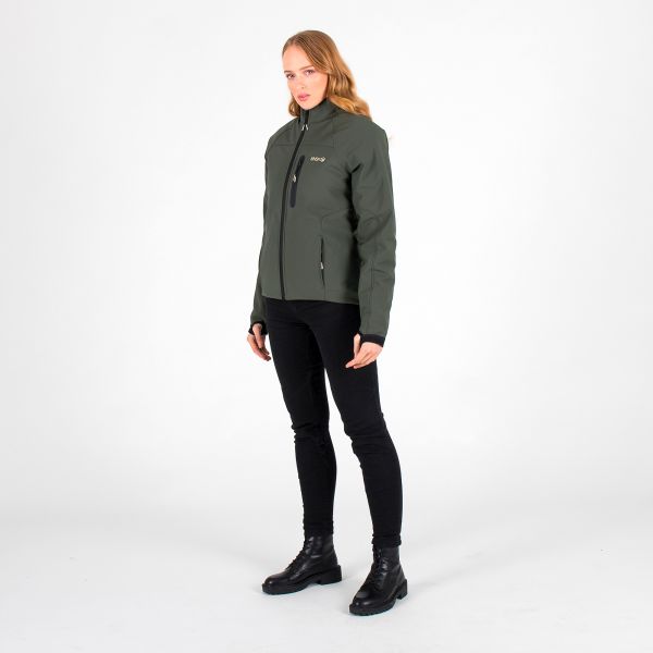 Motorradjacke Knox Dual Pro Jacket Green Woman versandbereit | iCasque.de