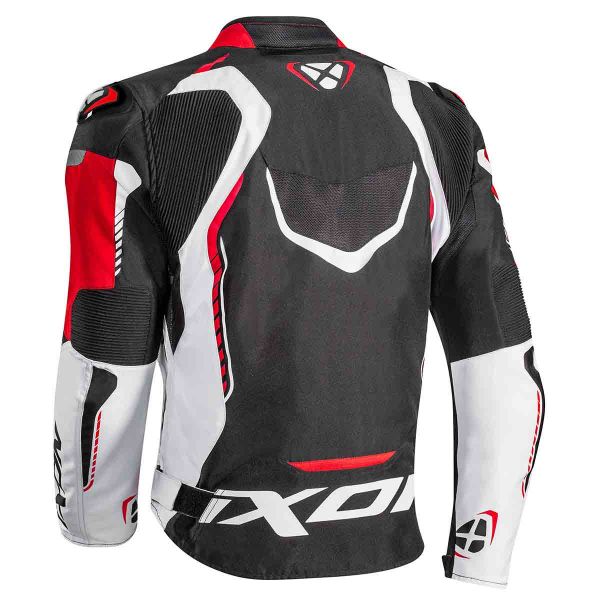 Motorradjacke Ixon Gyre Black White Red auf Lager | iCasque.de