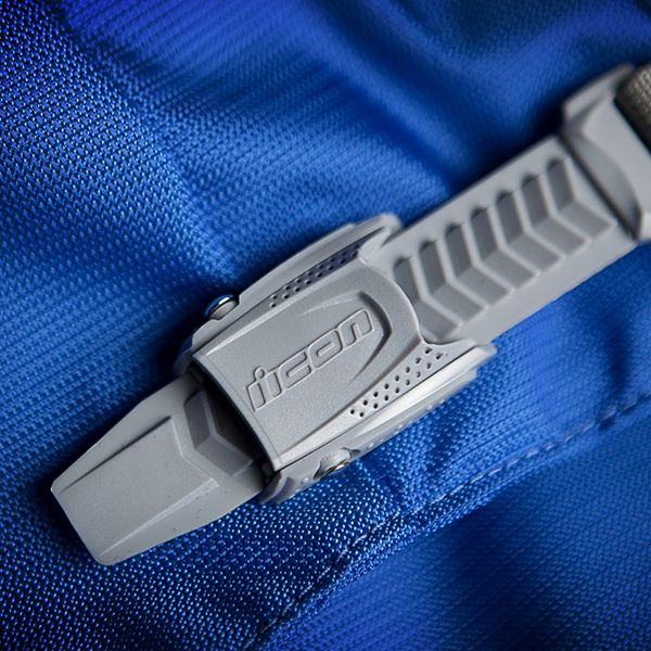 Motorradjacke ICON Sanctuary Jacket Blue zum Bestpreis | iCasque.de